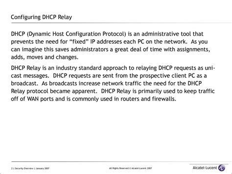 Configuring DHCP Relay Configuration Example Ppt Download