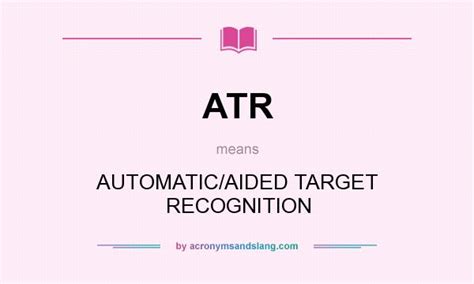Atr Automaticaided Target Recognition In Undefined By