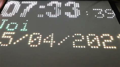 Ntp Clock With Esp32 An P5 64x32 Rgb Led Display Youtube