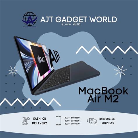 Ajt Gadget World Macbook Air 13” M2 2022 256gb 68500 Color Midnight