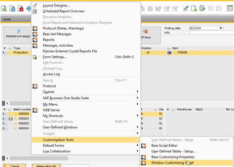 beas wms how to filter stock on beas issue screen on a beas wms