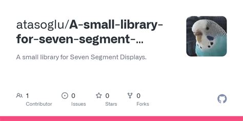Github Atasoglua Small Library For Seven Segment Display A Small Library For Seven Segment
