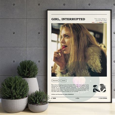 Girl Interrupted Movie Poster Girl Interrupted Poster Etsy