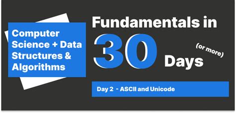 day 2 ascii and unicode data structures and algorithms bit of… by