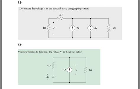Solved P Determine The Voltage V In The Circuit Below Chegg