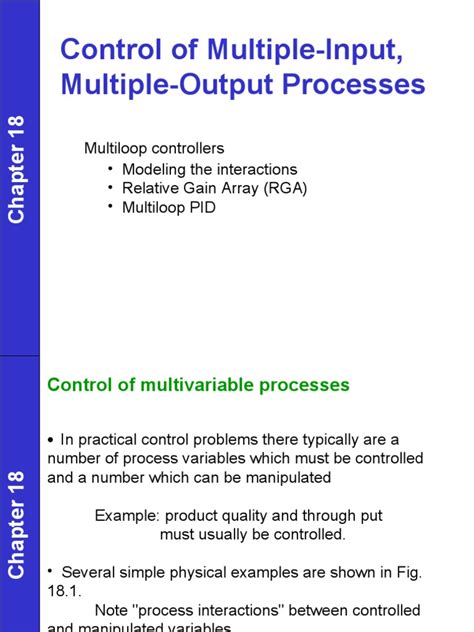control of multiple input multiple output processes pdf control