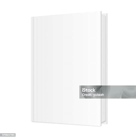 벡터 사실적 빈 책 모형 흰색 하드 커버와 닫힌 책을 서 3d 벡터 그림입니다 Eps10 형판에 대한 스톡 벡터 아트 및 기타 이미지 Istock