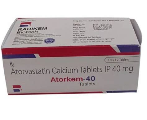 Atorvastatin Calcium Tablets Ip At Best Price In Bengaluru By Radikem Biotech Id 27571303273