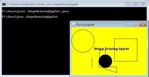 Java Applet How To Shapes Drawn In Applet