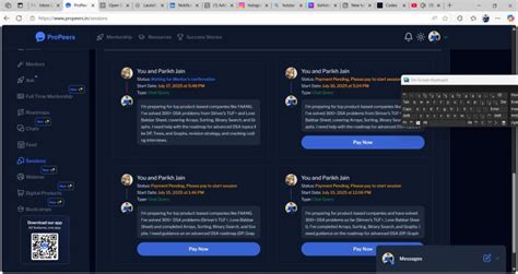 Booked 11 Mentorship With Parikh Jain On Propeers For Dsa Aditya