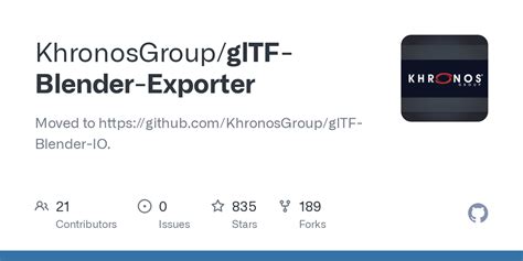GitHub KhronosGroup GlTF Blender Exporter Moved To Https Github KhronosGroup GlTF