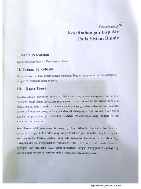 Modul Perc 6 Kesetimbangan Uap Air Pada Sistem Binair Pdf