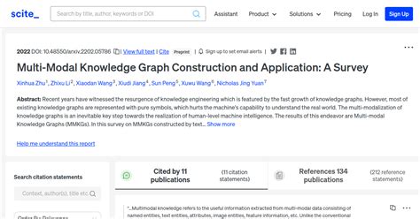 Multi Modal Knowledge Graph Construction And Application A Survey