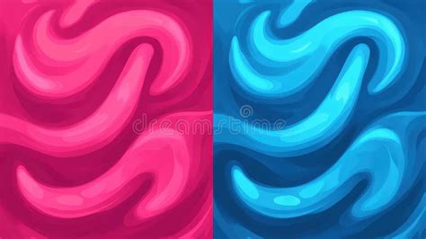 Dynamic Fluid Waves In Red And Blue Neon Create A Stunning Duotone Effect Perfect For Modern