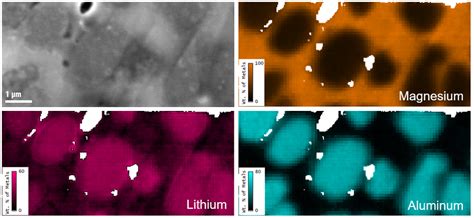 Quantitative Mapping Of Lithium In The Scanning Electron Microscope Gatan Inc