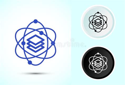 Data Science Icon Design Illustration Big Data Digital Tech Icon Stock Vector Illustration