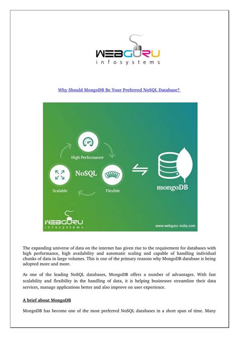Ppt Why Should Mongodb Be Your Preferred Nosql Database Powerpoint