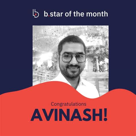 B Solutions On Linkedin Congratulations Avinash Our January B Star