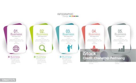단계 옵션 웹 사이트 Ui 앱 비즈니스 프리젠 테이션에 대한 인포 그래픽 템플릿을 요소입니다 인포그래픽 템플릿 스톡 일러스트 태국 인포그래픽 건축 칼럼 포인팅 기둥 건축적