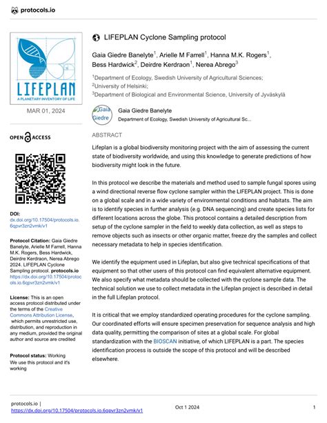 PDF LIFEPLAN Cyclone Sampling Protocol V1