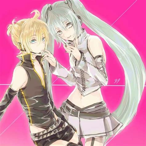 Len X Miku Vocaloid Hatsune Miku Miku