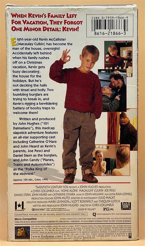 Home Alone Vhs 1991 1997 Macaulay Culkin Buy 2 Get 1 Free