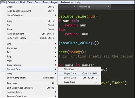 Sublime Text 菜单 小牛教程