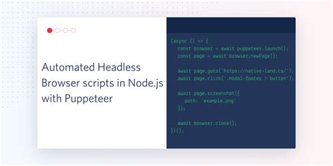 Automated Headless Browser Scripts In Node Js With Puppeteer Twilio