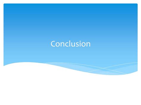Conclusion Background
