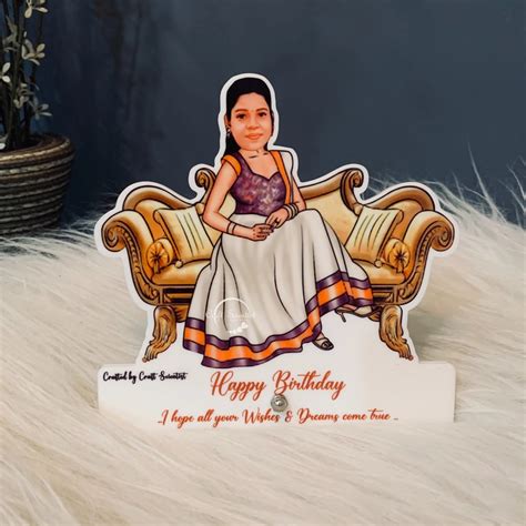 Caa25 1character Caricature Frame Unique And Personalized