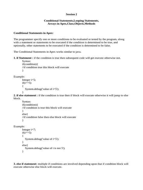 Session 2 Decision Making Looping Arrays Pdf Control Flow