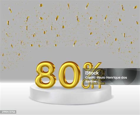 골드 세일 80 골드 퍼센트 할인 표시 판매 배너 템플릿 80 할인 특별 행사 금 판매 기호 금 스티커 광고 명품 판매 7에 대한 스톡 벡터 아트 및 기타 이미지 Istock