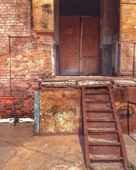 Premium Photo Rusty Metallic Steps Outside Old House
