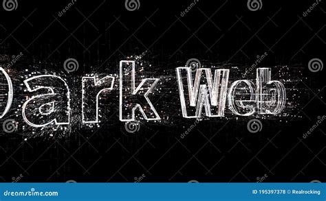 K Dark Web Word Matrix Binary Computer Code Text Design Animation Stock Footage Video Of