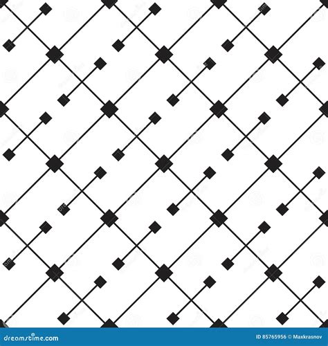 Seamless Tech Pattern Stock Vector Illustration Of Minimal 85765956
