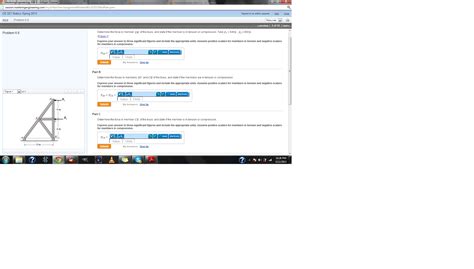 Solved Determine The Force In Member De Of The Truss And