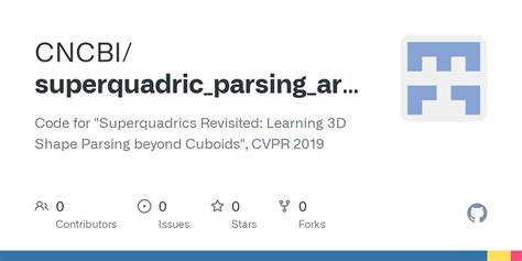 github cncbi superquadric parsing archive code for superquadrics