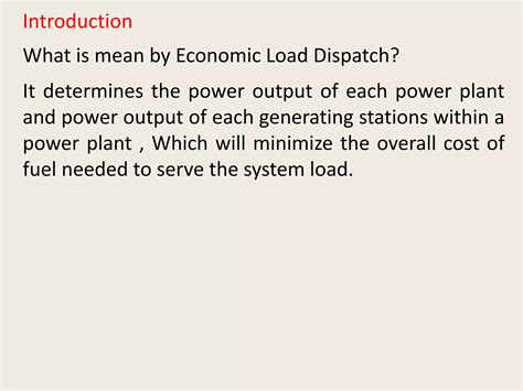 Unit 5 Economic Load Dispatch And Unit Commitment Pptx Gas And