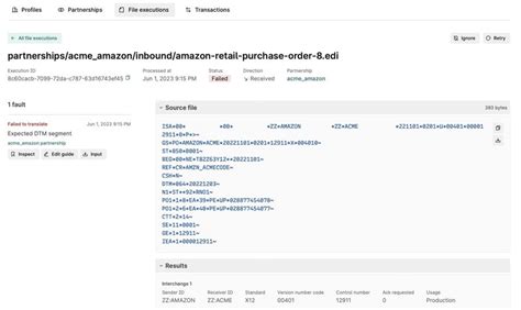 Stedi Core Allows You To Unblock Your Edi Pipeline Fast Inspect Failed Stedi