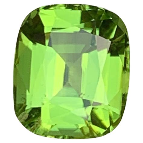 Rich Green Natural Tourmaline Ring Loose Gemstone 7 Ct Emerald Cut For Jewelry For Sale At 1stdibs
