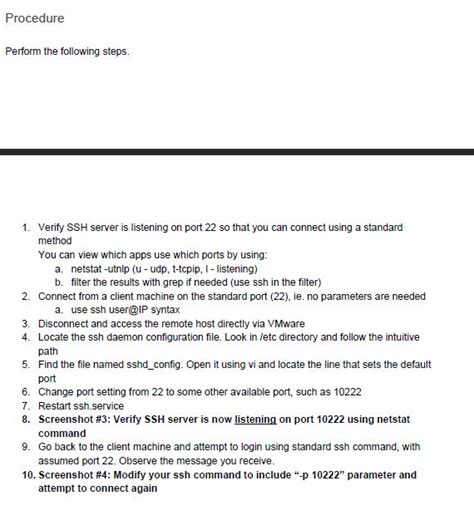Solved Introduction SSH Secure Shell Allows You To Manage Chegg