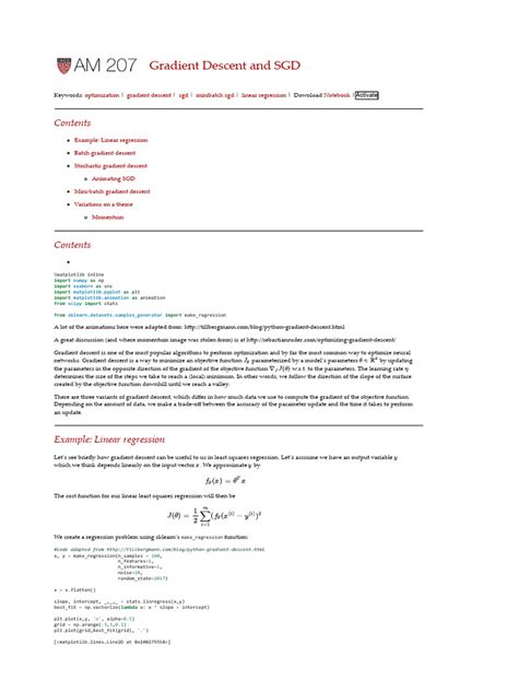 Gradient Descent And Sgd Pdf Mathematical Optimization Applied