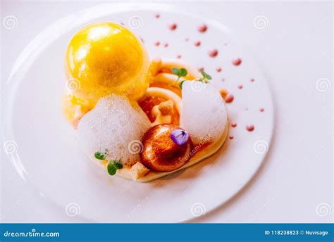 Molecular Gastronomy Creativity Modern Cuisine Beautiful Food D Stock Image Image Of Dessert