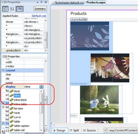 Scottgu S Blog The Asp Listview Control Part Building A Product Listing Page With Clean