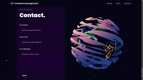 GitHub Praabindhp Reimagined D Praabindh S Portfolio Created And Render With ThreeJS