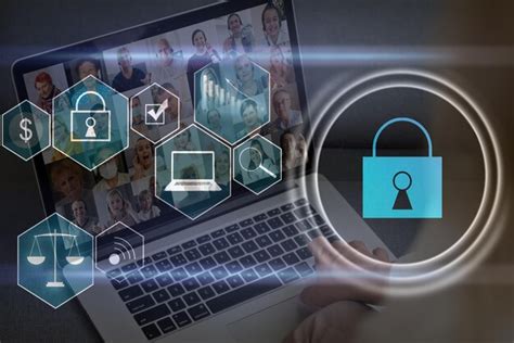 Premium Photo Developing Network Security System Internet Data Security Concept Laptop