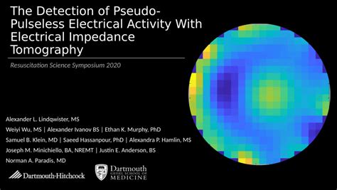 Pdf The Detection Of Pseudo Pulseless Electrical Activity With Electrical Impedance Tomography