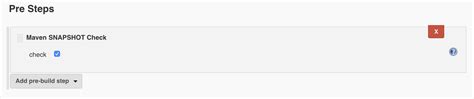 Maven Snapshot Check Jenkins Plugin