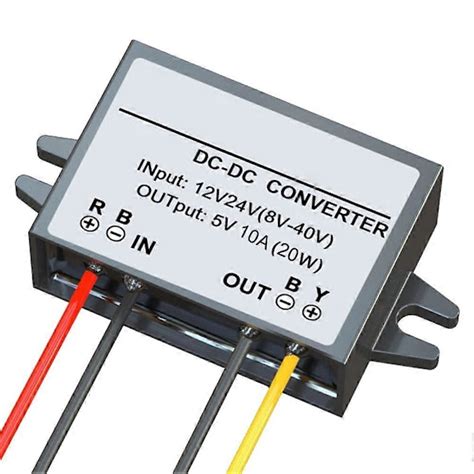 Dc Dc 12v24v Til 5v Bil Strøm Konverter Step Down Modul Source Buck Adapter Db 10a Fyndiq