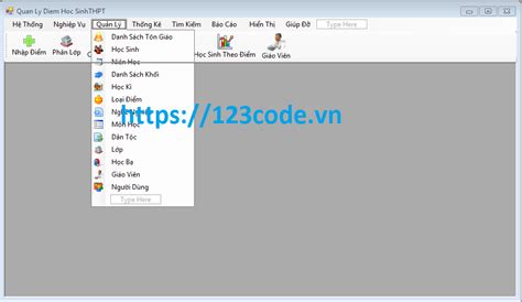 Source code phần mềm quản lý điểm học sinh THPT c kết nối sql